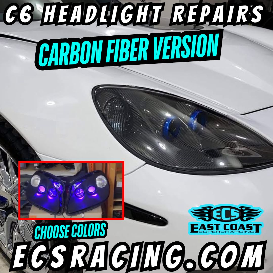 2005-2013 C6 Corvette Carbon Fiber Headlights – ECS Garage